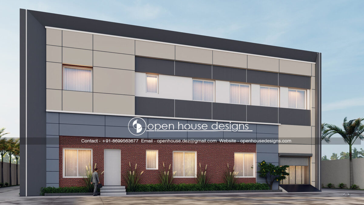 Unique Elevation Design by Open House Designs - OpenHouseDesigns