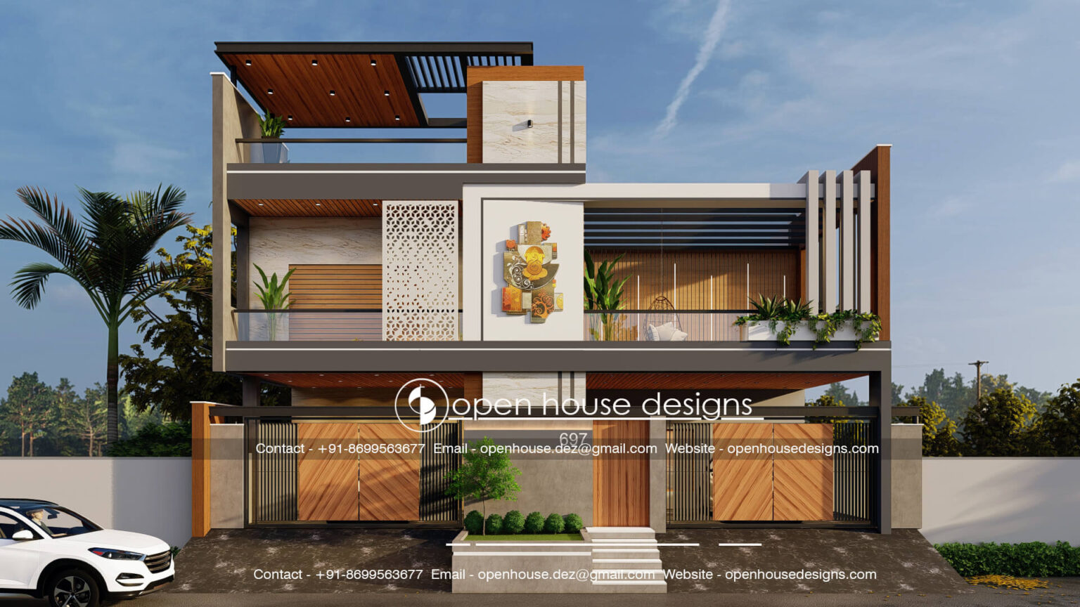 26+ Unique Elevation Designs by Open House Designs - OpenHouseDesigns