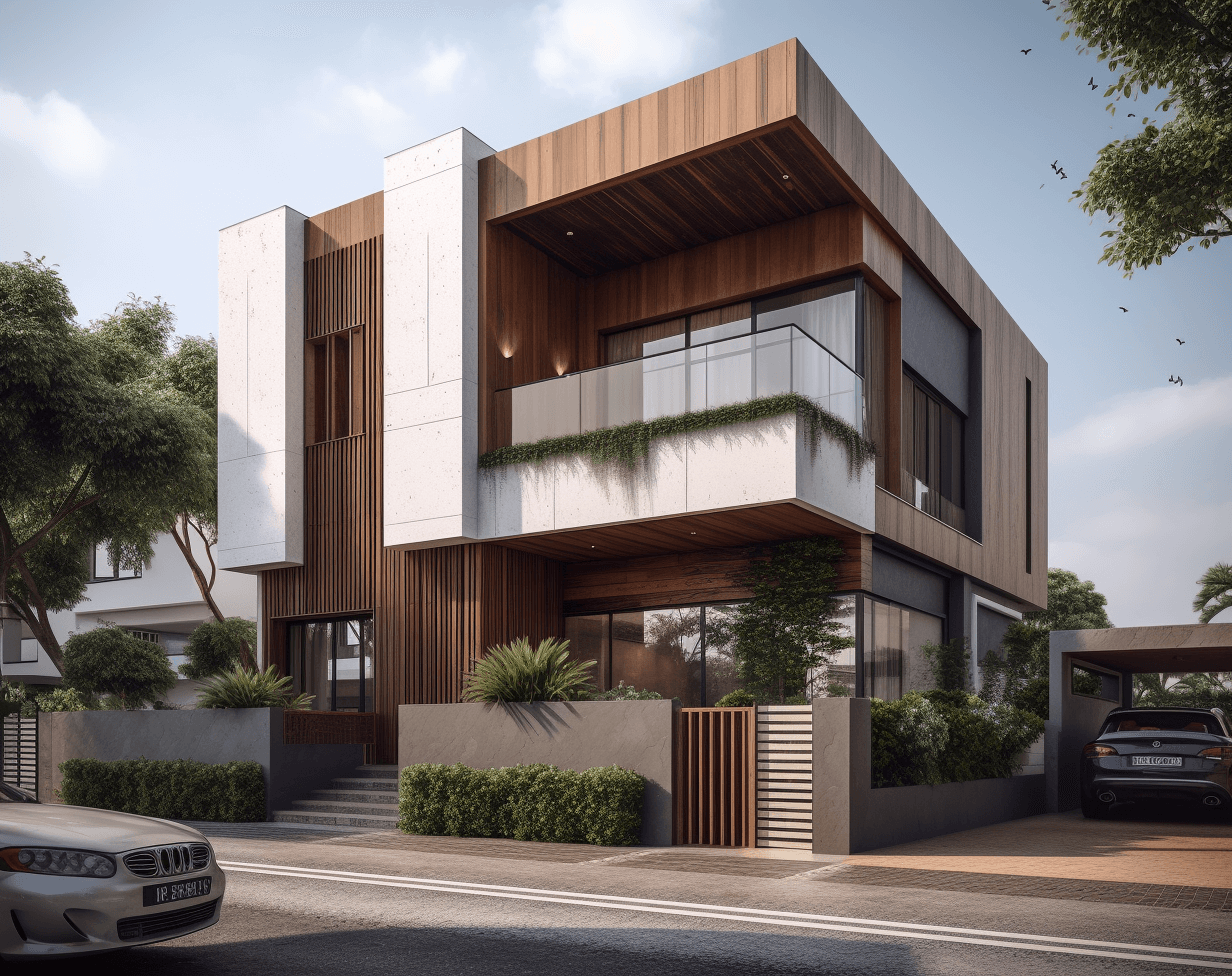 14 Contemporary Residence Elevation Design with spacious balconies ...