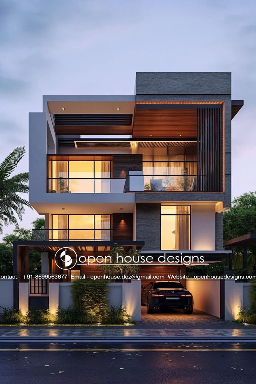 15 Elegant Contemporary Elevation Ideas for Modern Homes - OpenHouseDesigns