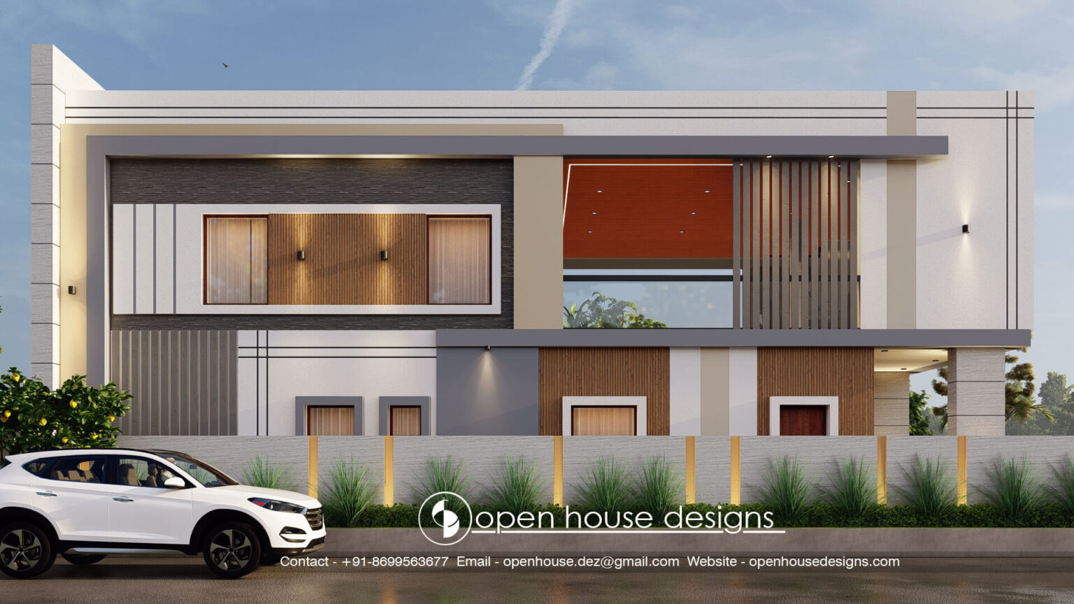 12 Modern Elevation Concepts for Stylish Residences - OpenHouseDesigns