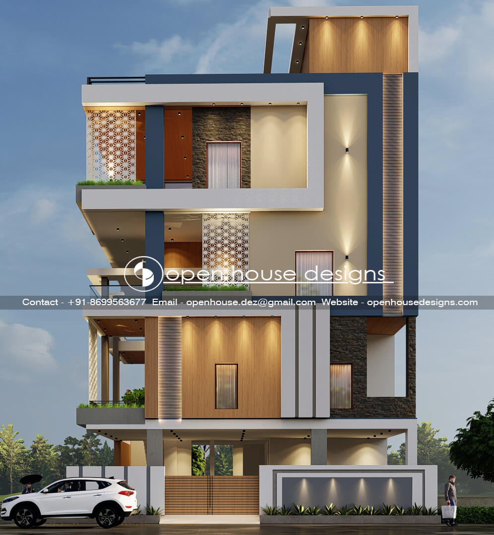 10 Modern Home Elevation Ideas for Your Space - OpenHouseDesigns