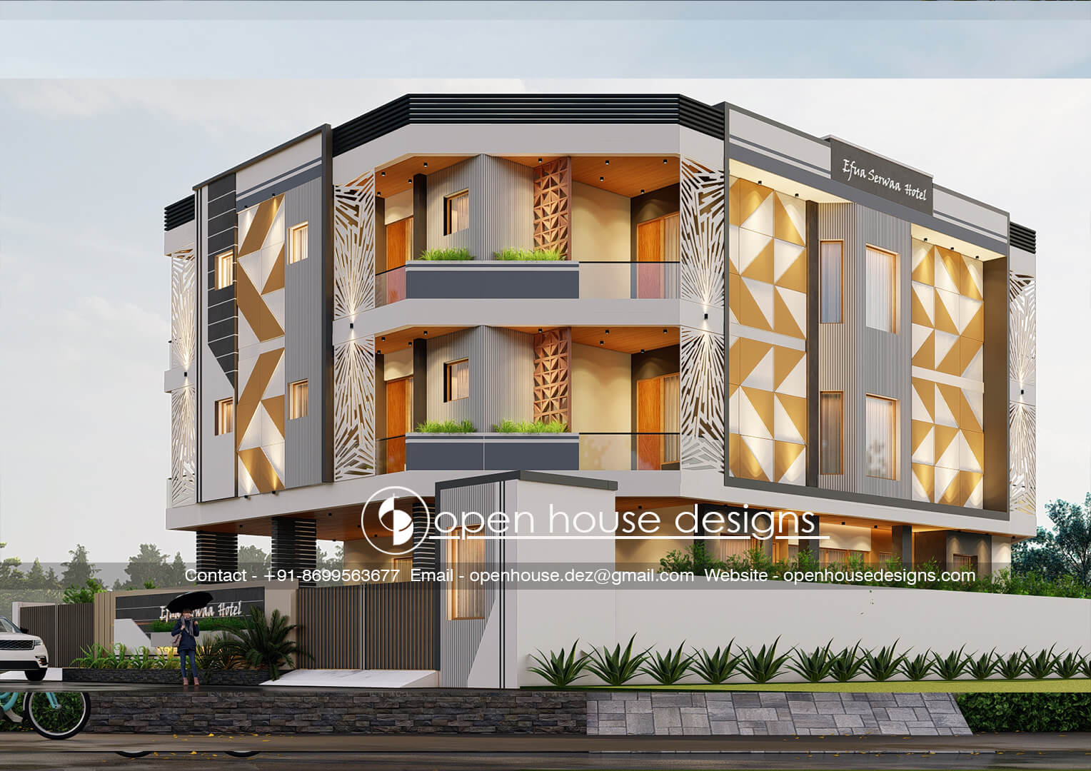 For Elevation Design and Rendering - Contact Us - +91-8699563677
